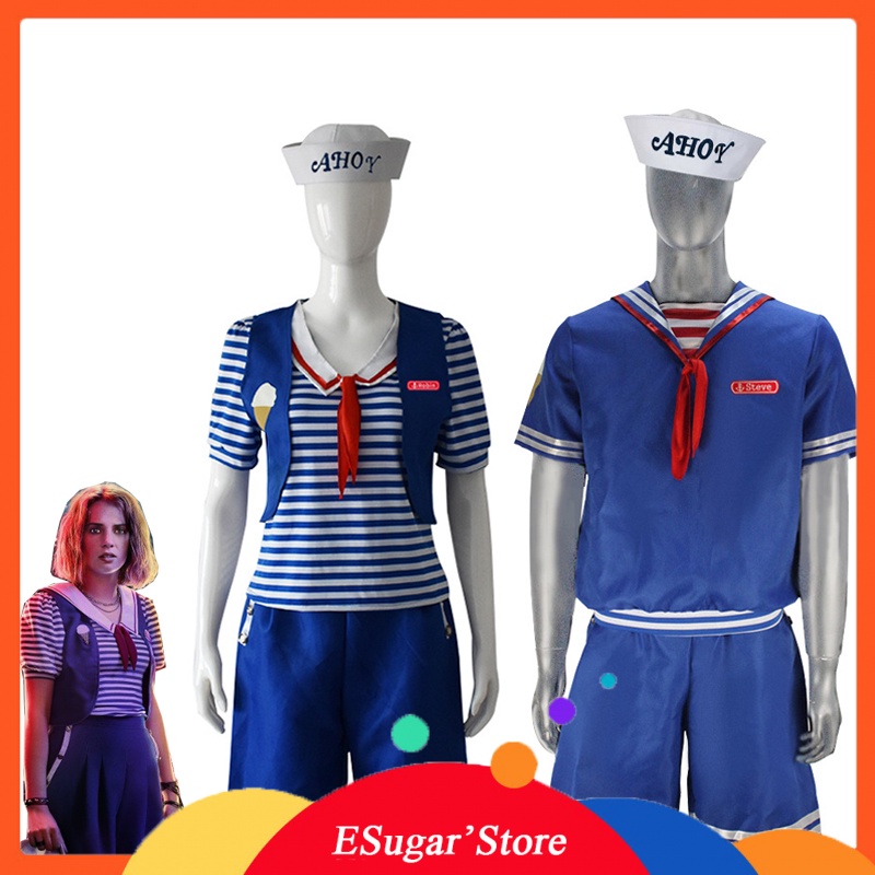 Stranger Things Season4 Robin Steve Cosplay Disfraz Harrington Scoops ...