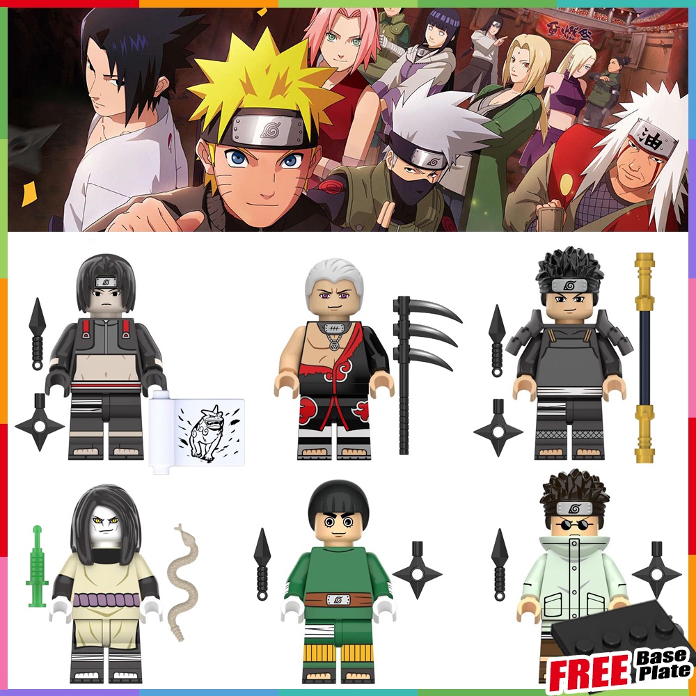 Minifiguras Lego Naruto Anbu Sai Orochimaru Aburame Shino Rock Lee ...