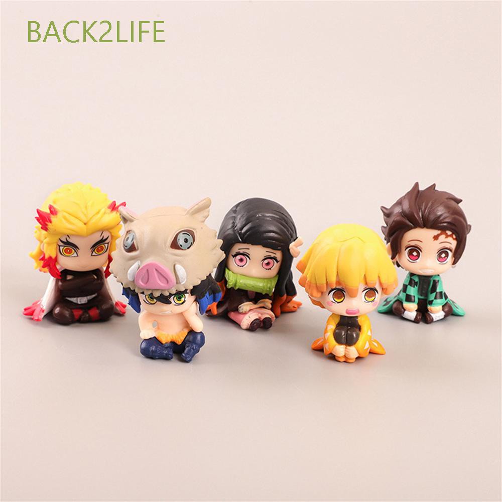 Back2life 5 Unids Set Anime Demon Slayer Figuras De Juguete Kimetsu No