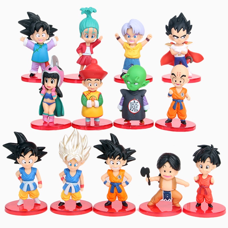 13 pieza/set dragon ball son goku troncos vegeta bulma upa anime ...