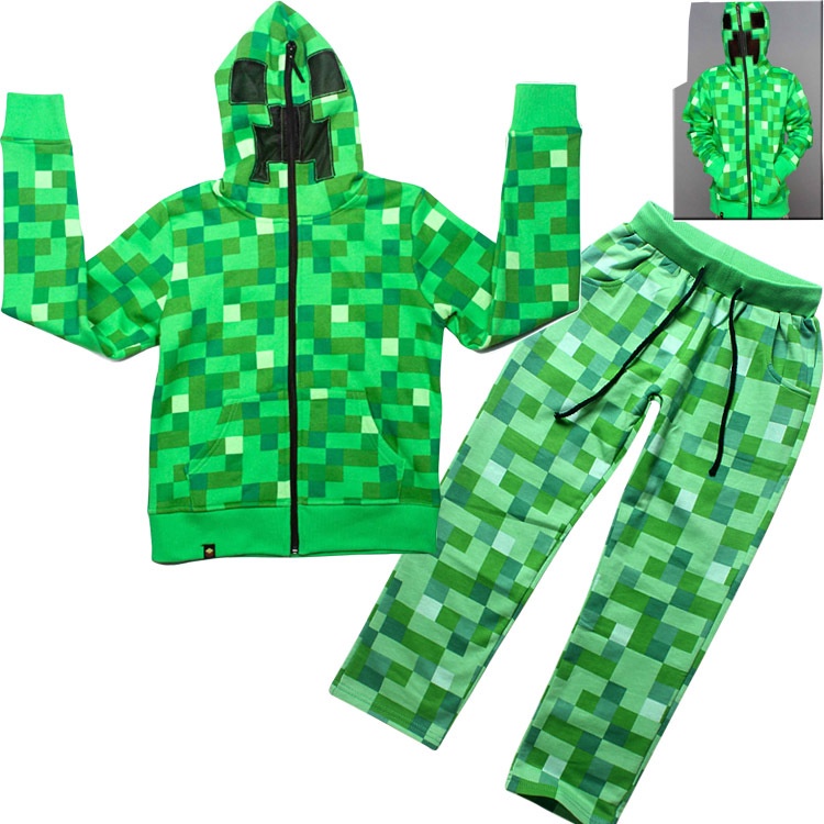 minecraft creeper - disfraz con capucha con capucha con máscara de cara ...